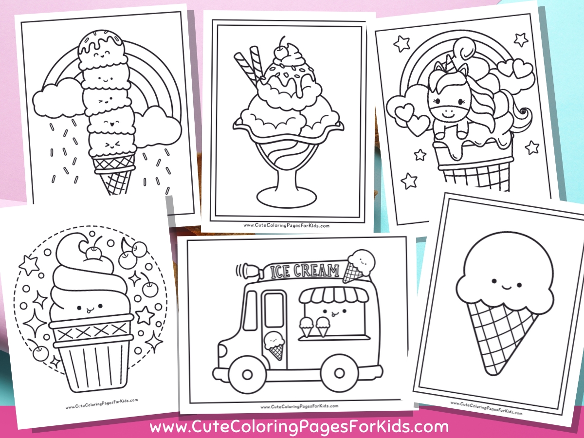 Ice Cream Coloring Pages (8 Free Printables to Download) - Cute ...