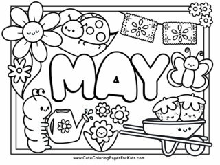 May Coloring Pages - Cute Coloring Pages For Kids