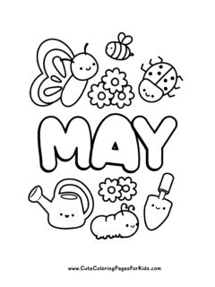 May Coloring Pages - Cute Coloring Pages For Kids