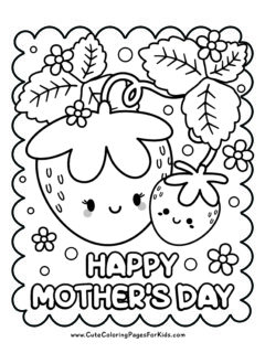 Mother's Day Coloring Pages (19 Free Printables) - Cute Coloring Pages ...