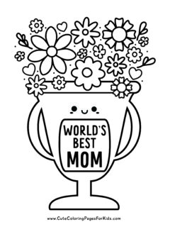 Mother's Day Coloring Pages (19 Free Printables) - Cute Coloring Pages ...
