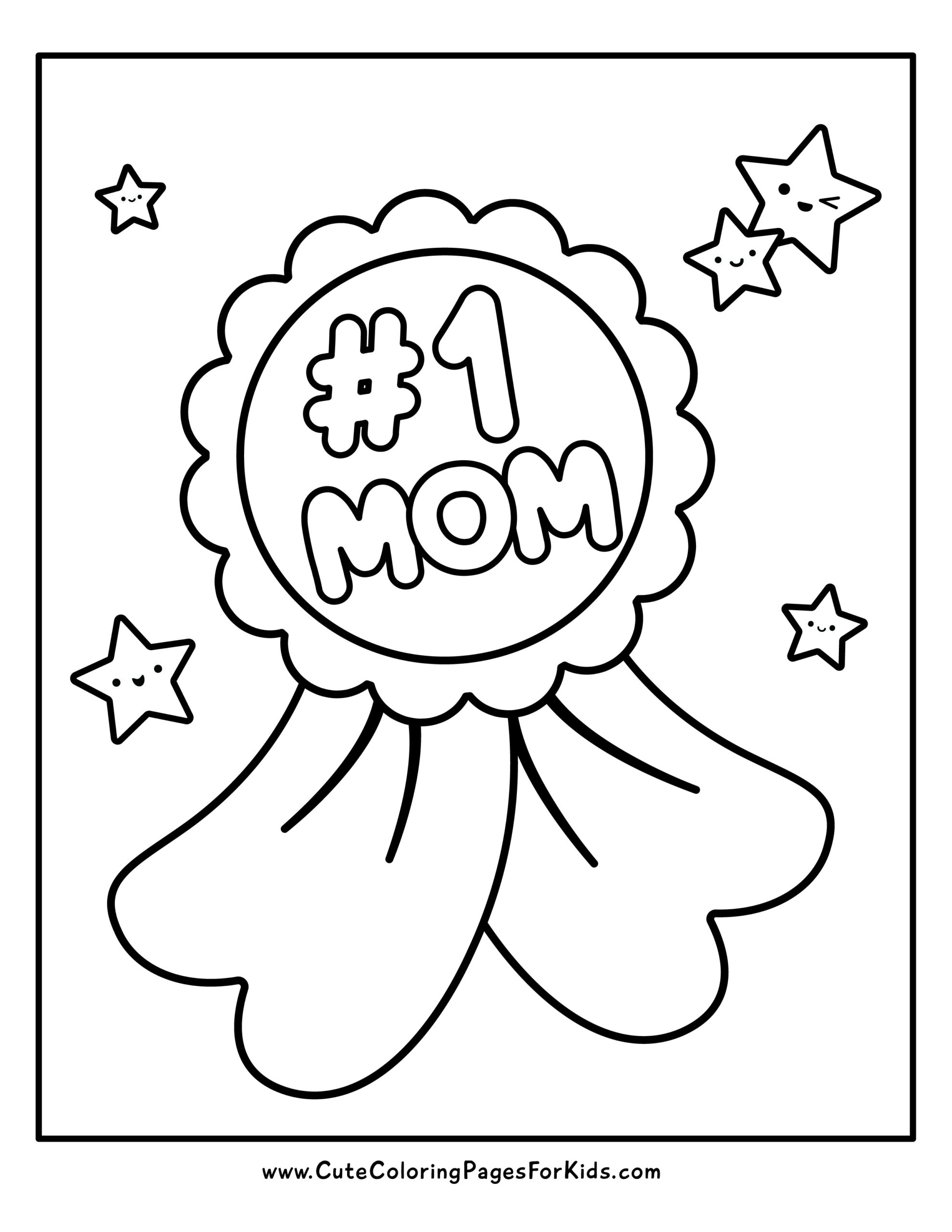 Mother's Day Coloring Pages (19 Free Printables) - Cute Coloring Pages ...