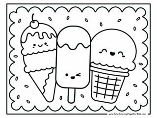 Ice Cream Coloring Pages (8 Free Printables to Download) - Cute ...