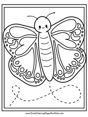 Insect Coloring Pages (12 Cute Bug Pictures to Color) - Cute Coloring ...