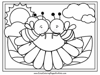 Insect Coloring Pages (12 Cute Bug Pictures to Color) - Cute Coloring ...