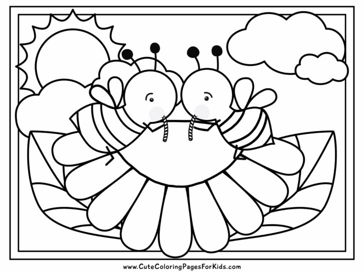 Insect Coloring Pages (12 Cute Bug Pictures to Color) - Cute Coloring ...