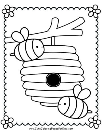 Insect Coloring Pages (12 Cute Bug Pictures to Color) - Cute Coloring ...