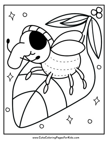 Insect Coloring Pages (12 Cute Bug Pictures to Color) - Cute Coloring ...
