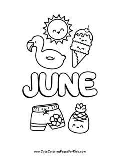 June Coloring Pages - Cute Coloring Pages For Kids