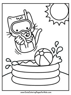 Summer Coloring Pages (10 Free Printable PDF Downloads) - Cute Coloring ...