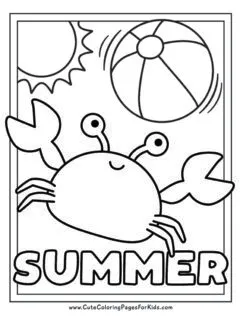 Free Printable Summer Word Search for Kids - Cute Coloring Pages For Kids