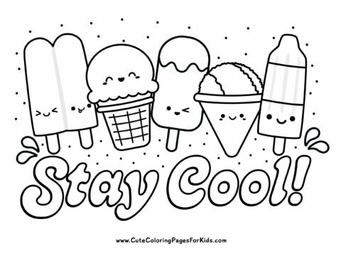Summer Coloring Pages (10 Free Printable PDF Downloads) - Cute Coloring ...