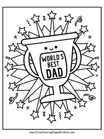 Father's Day Coloring Pages - Cute Coloring Pages For Kids