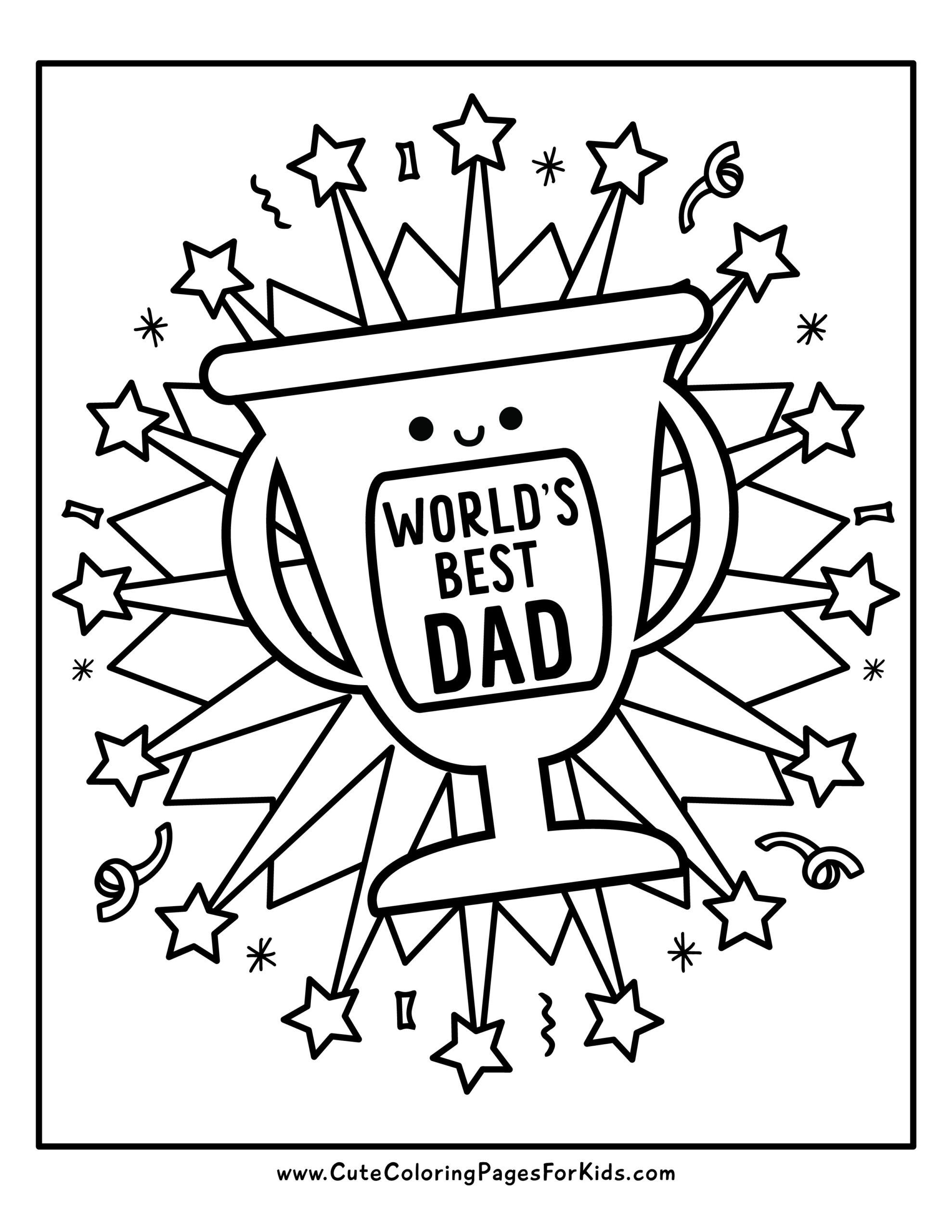 Father's Day Coloring Pages - Cute Coloring Pages For Kids