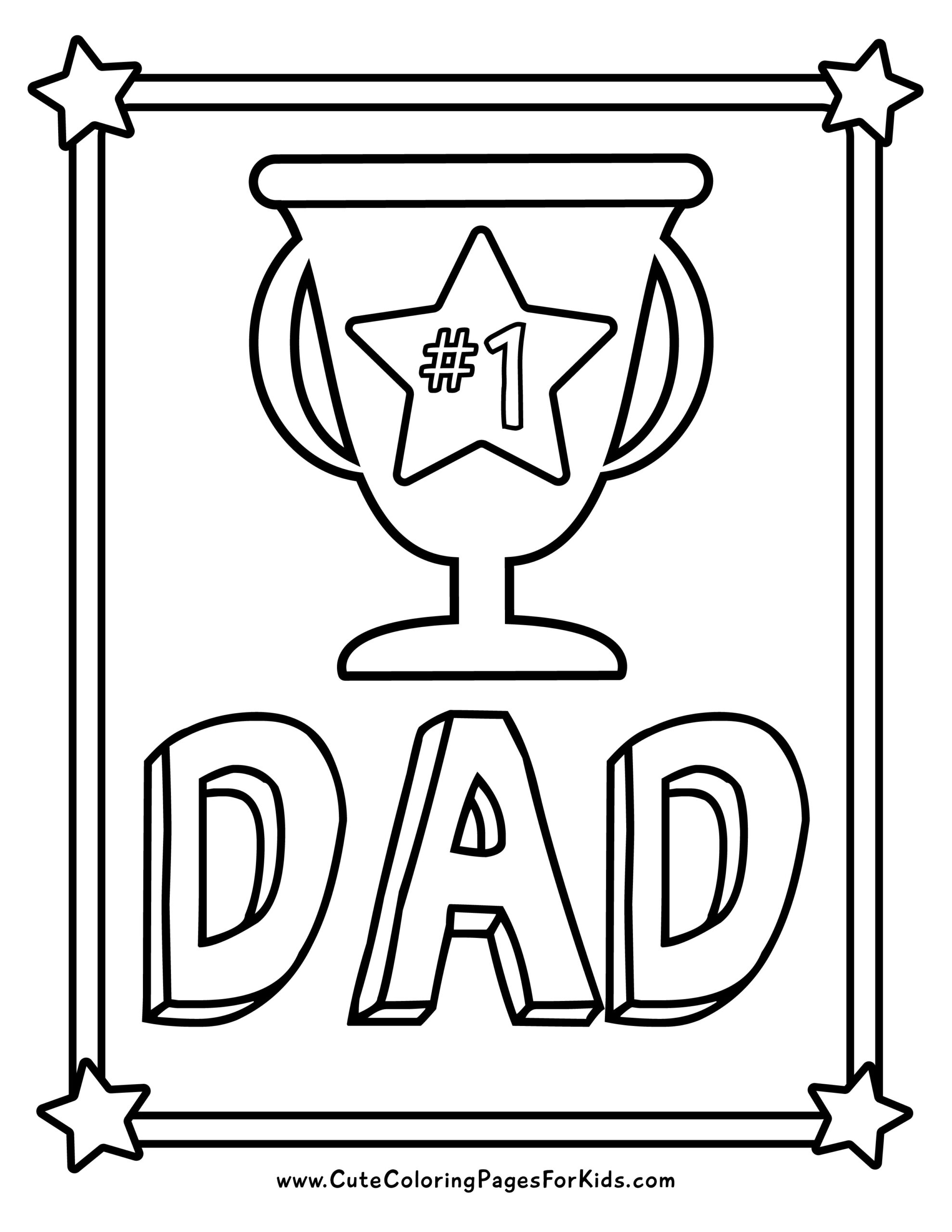 Father's Day Coloring Pages - Cute Coloring Pages For Kids