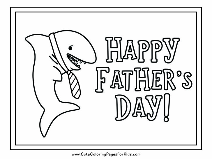 Father's Day Coloring Pages - Cute Coloring Pages For Kids