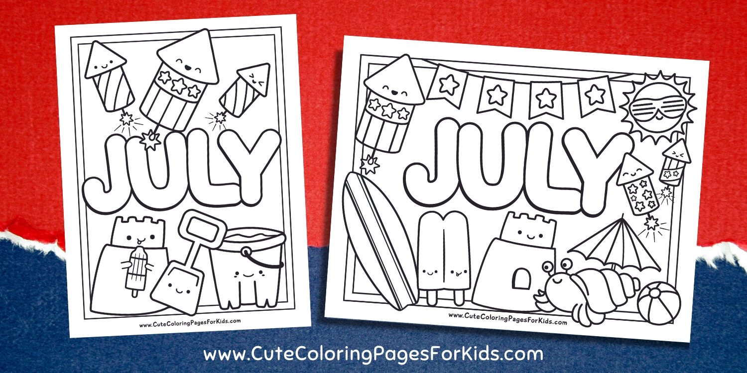 July Coloring Pages - Cute Coloring Pages For Kids