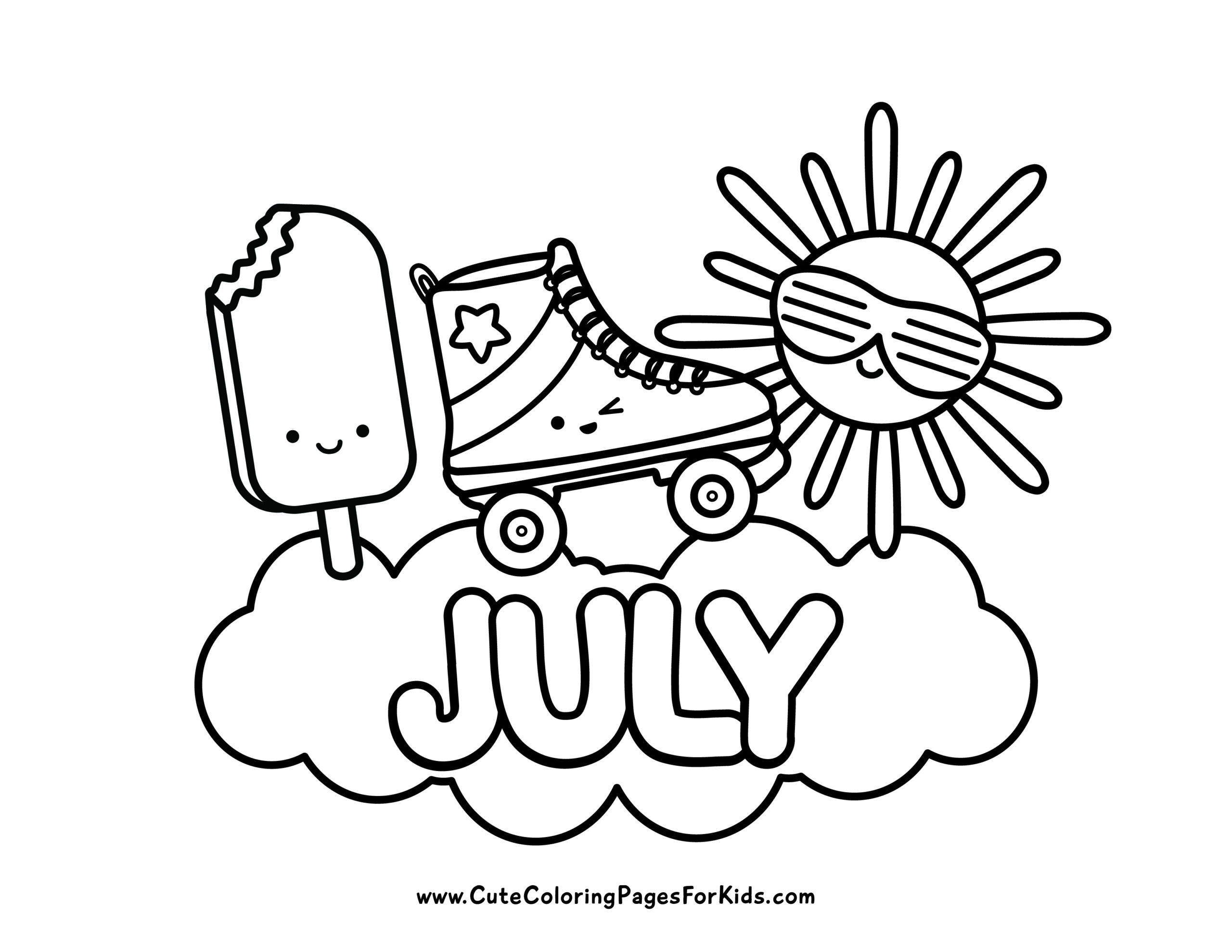 July Coloring Pages - Cute Coloring Pages For Kids