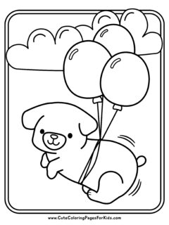 8 Puppy Dog Coloring Pages (Free PDF Printables) - Cute Coloring Pages ...