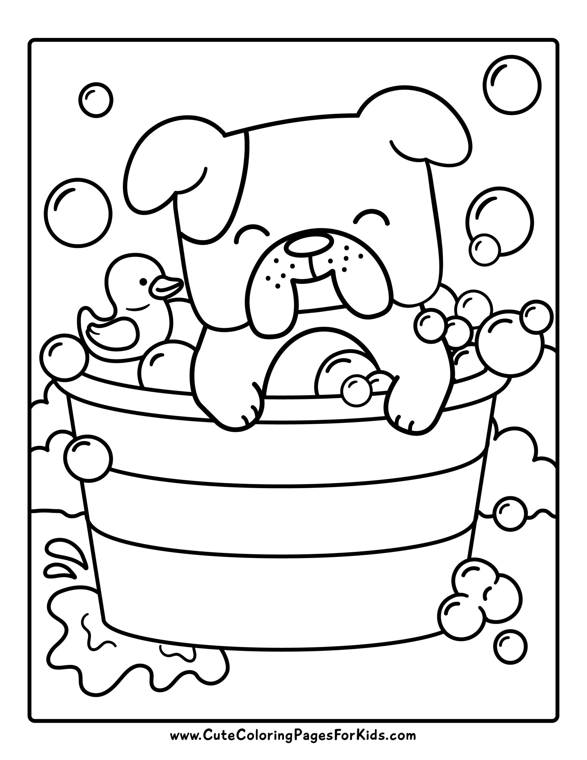 8 Puppy Dog Coloring Pages (Free PDF Printables) - Cute Coloring Pages ...