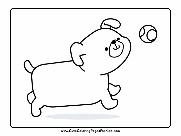 8 Puppy Dog Coloring Pages (Free PDF Printables) - Cute Coloring Pages ...