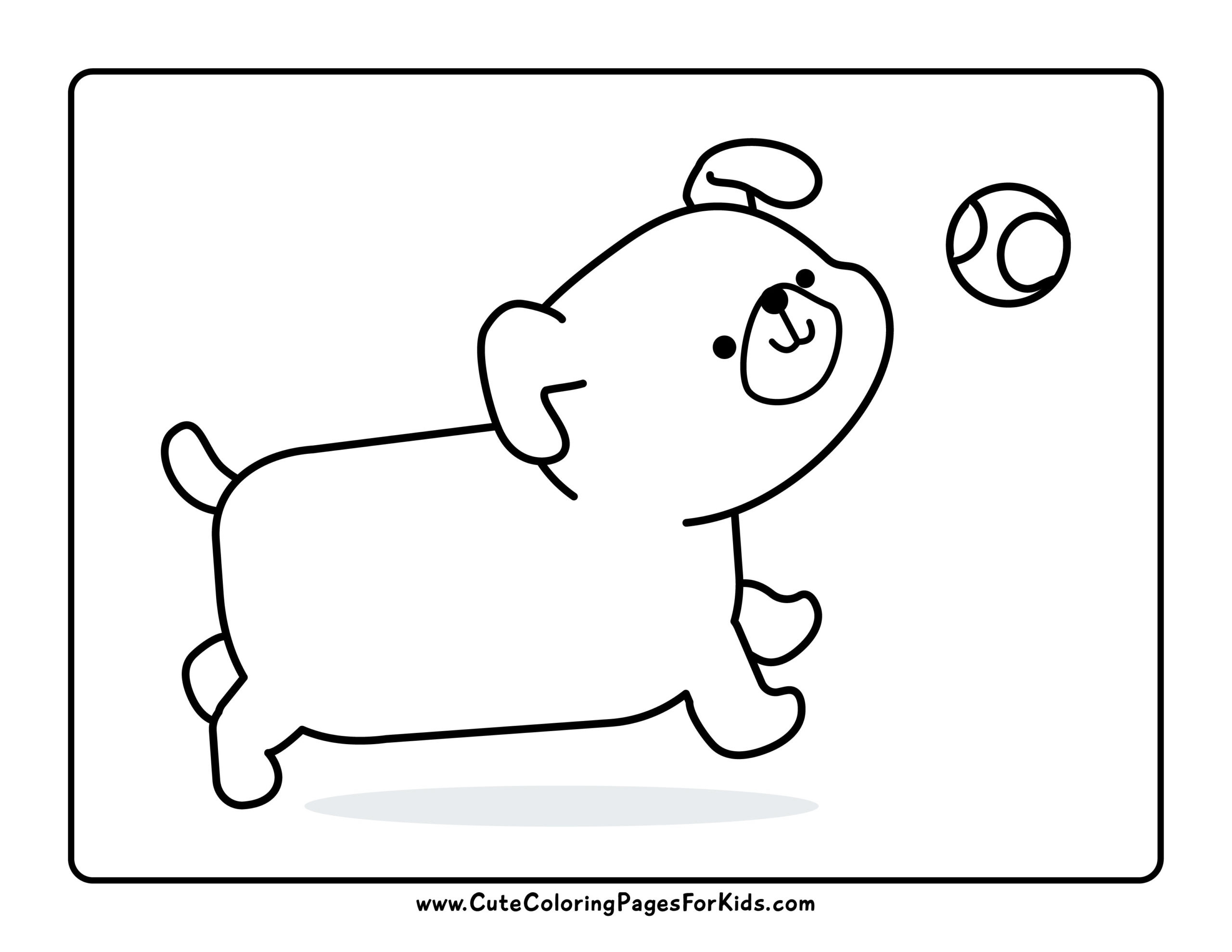 8 Puppy Dog Coloring Pages (Free PDF Printables) - Cute Coloring Pages ...