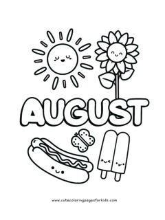 August Coloring Pages (Free Printables) - Cute Coloring Pages For Kids