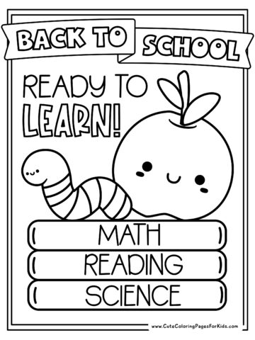 25 Back to School Coloring Pages (Free Printables) - Cute Coloring ...