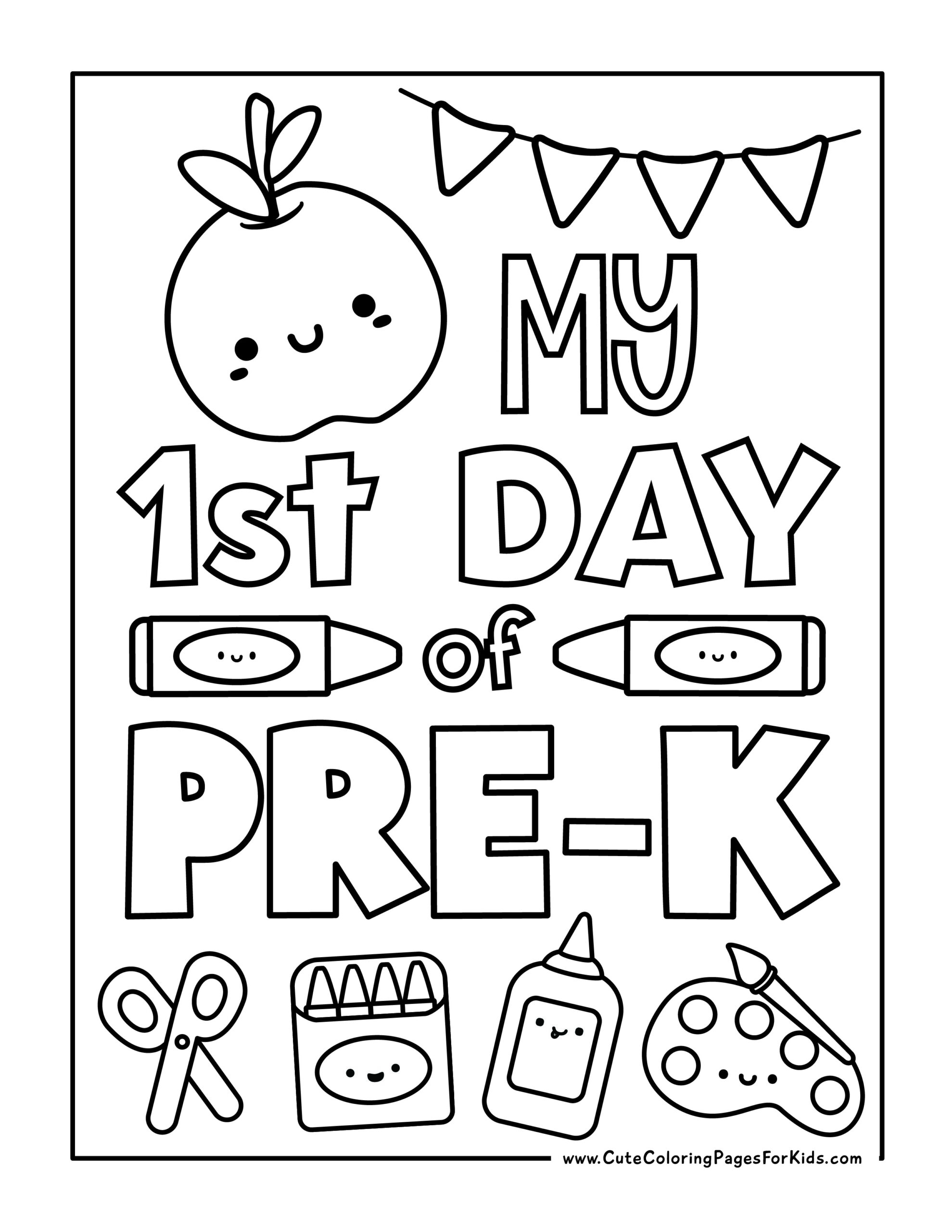 25 Back to School Coloring Pages (Free Printables) - Cute Coloring ...