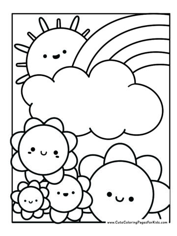 17 Rainbow Coloring Pages (Free Printable PDFs) - Cute Coloring Pages ...