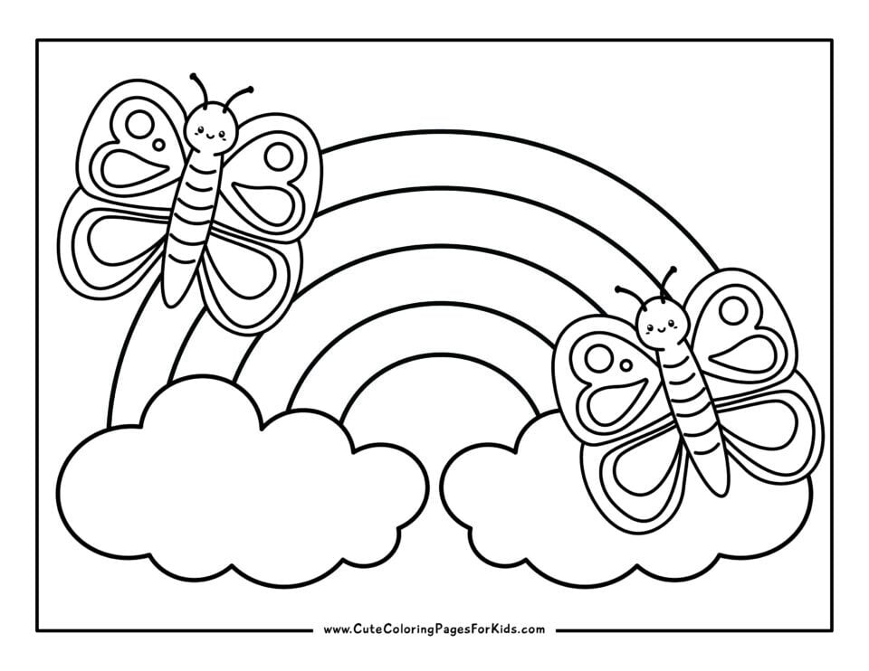 17 Rainbow Coloring Pages (Free Printable PDFs) - Cute Coloring Pages ...