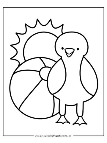 9 Beach Coloring Pages (Free Printable PDFs) - Cute Coloring Pages For Kids