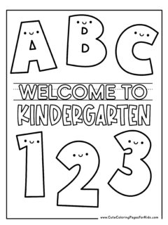 25 Back to School Coloring Pages (Free Printables) - Cute Coloring ...
