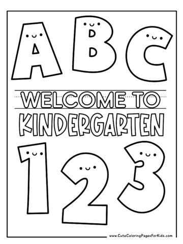 25 Back to School Coloring Pages (Free Printables) - Cute Coloring ...