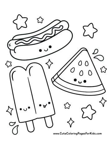 Summer Coloring Pages (10 Free Printable PDF Downloads) - Cute Coloring ...