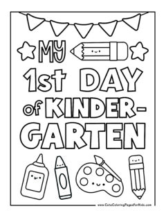25 Back to School Coloring Pages (Free Printables) - Cute Coloring ...