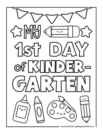 25 Back to School Coloring Pages (Free Printables) - Cute Coloring ...