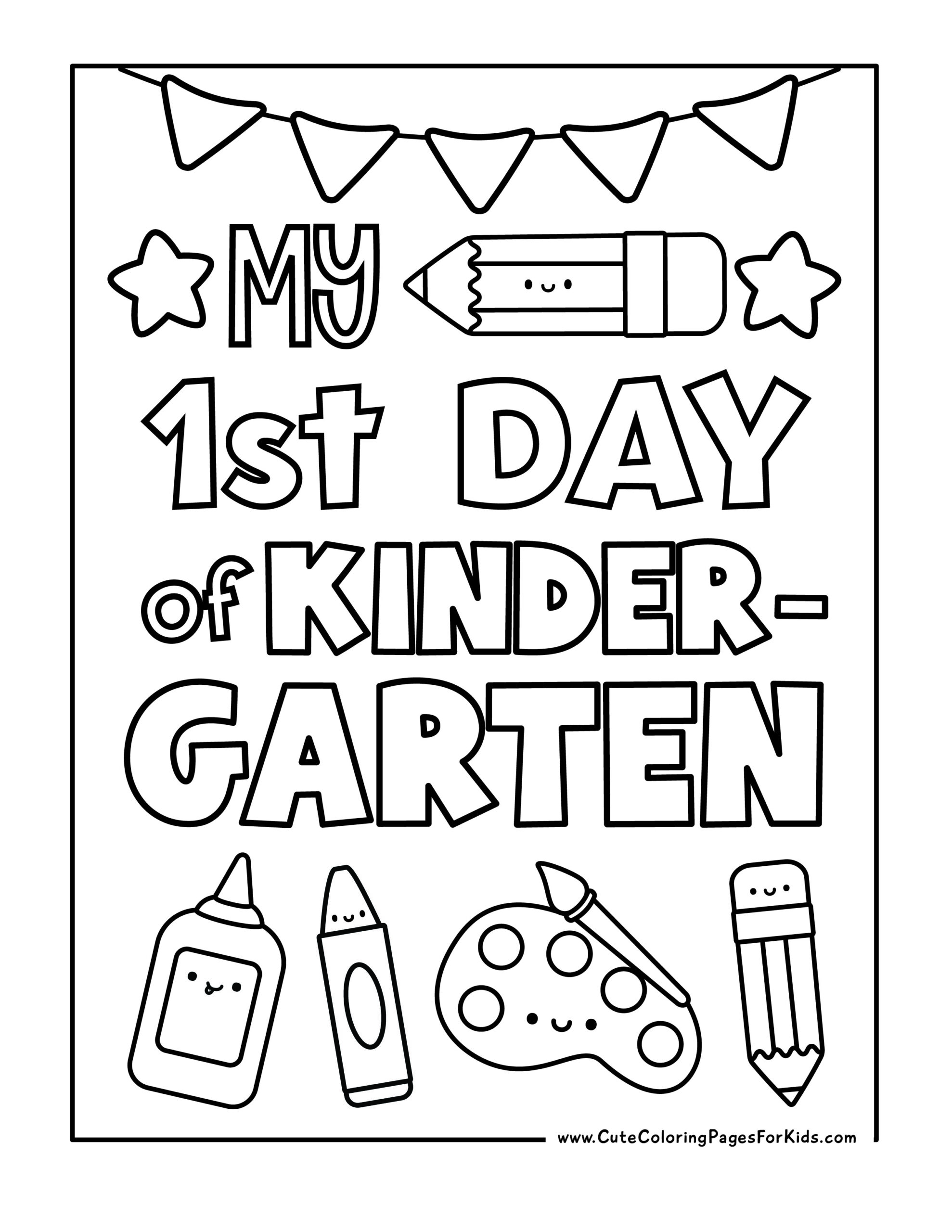 25 Back to School Coloring Pages (Free Printables) - Cute Coloring ...