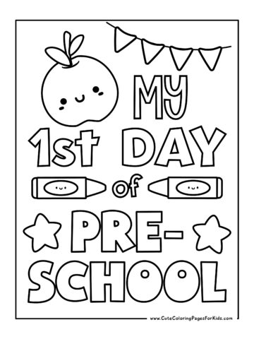 25 Back to School Coloring Pages (Free Printables) - Cute Coloring ...