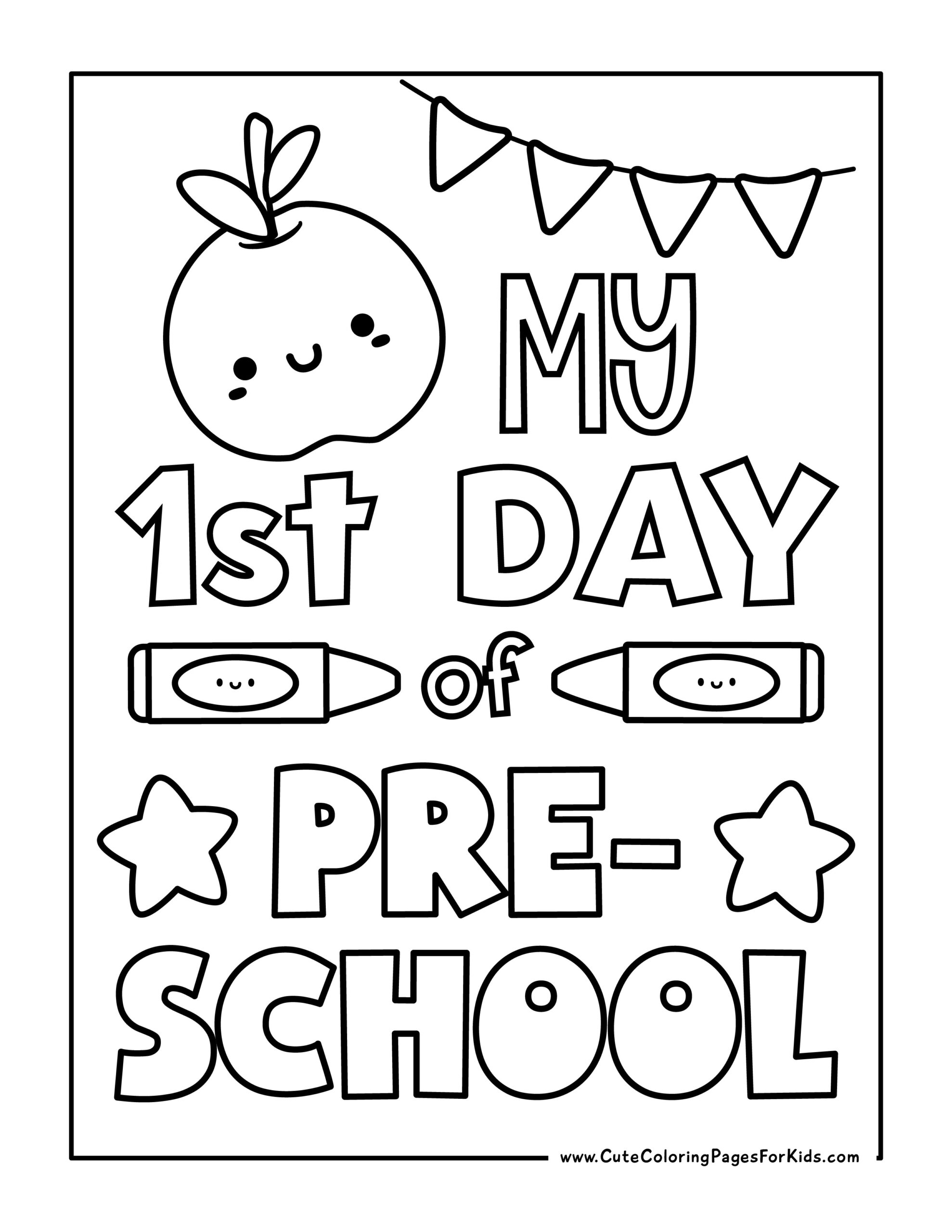 25 Back to School Coloring Pages (Free Printables) - Cute Coloring ...