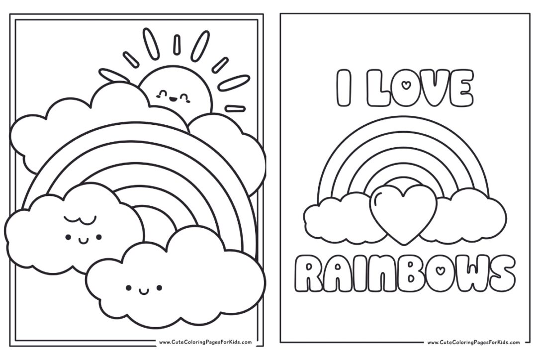 17 Rainbow Coloring Pages (Free Printable PDFs) - Cute Coloring Pages ...