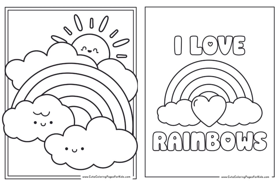 17 Rainbow Coloring Pages (Free Printable PDFs) - Cute Coloring Pages ...