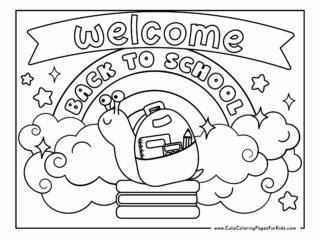 25 Back to School Coloring Pages (Free Printables) - Cute Coloring ...