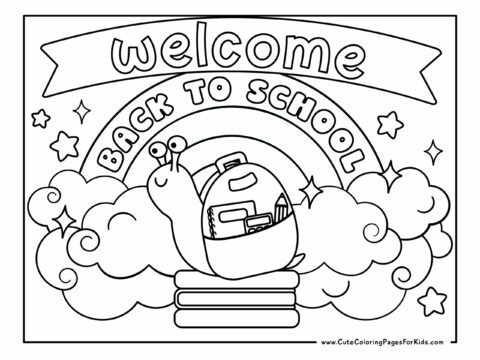 25 Back to School Coloring Pages (Free Printables) - Cute Coloring ...