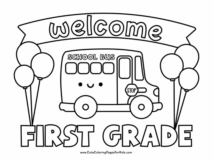 25 Back to School Coloring Pages (Free Printables) - Cute Coloring ...
