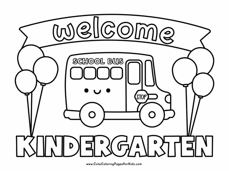 25 Back to School Coloring Pages (Free Printables) - Cute Coloring ...