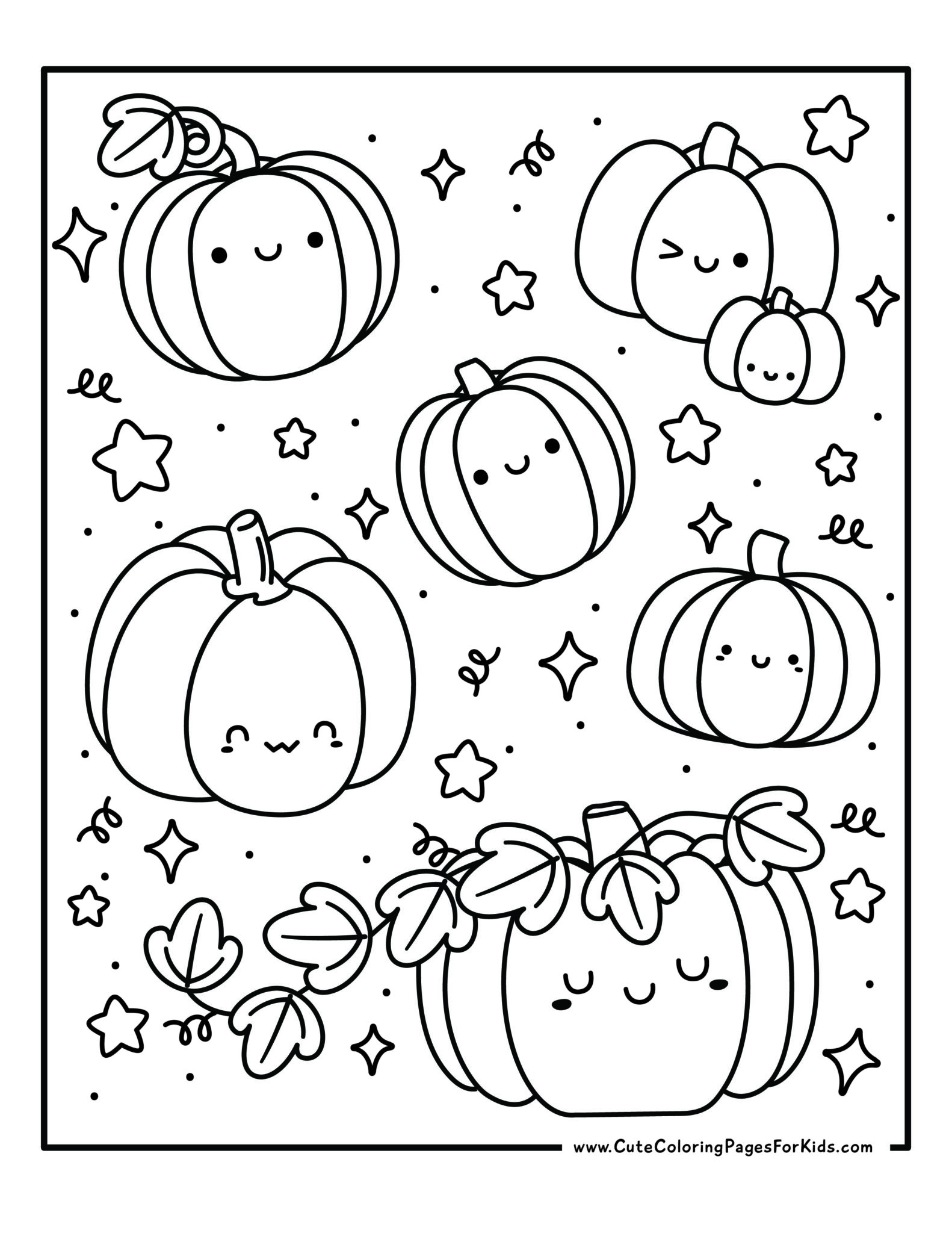 11 Pumpkin Coloring Pages (Free Printables) - Cute Coloring Pages For Kids
