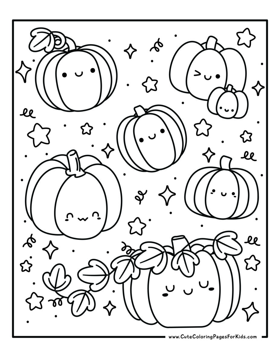 11 Pumpkin Coloring Pages (Free Printables) - Cute Coloring Pages For Kids