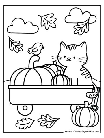 16 Fall Coloring Pages (Free Printable PDF Downloads) - Cute Coloring ...