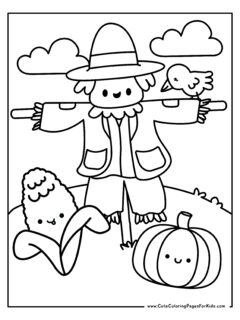 16 Fall Coloring Pages (Free Printable PDF Downloads) - Cute Coloring ...
